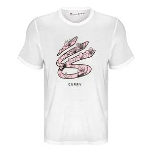 Under Armour Curry Splash Pattern Printing Basketball T-shirt - White