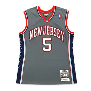 Mitchell & Ness Nba Authentic New Jersey Nets Alternate 04/05 Jason Kidd Jersey - Grey/red