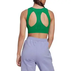 Adidas By Stella Mccartney Truepurpose Training Crop Top - Green