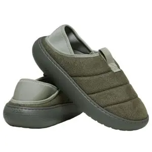 CROCS Classic Vegan Suede Moc Slipper - Galactic Grey