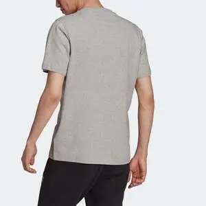 Adidas Originals Logo Alphabet Printing Round Neck Short Sleeve Japanese Version Gray T-shirt - Default Color