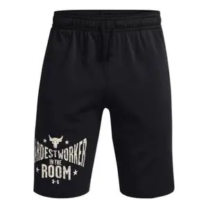 Under Armour Project Rock Terry Shorts - Black/beige