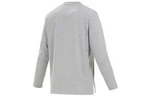 Adidas Y-3 Logo Pattern Micro Mark Casual Long Sleeve Crewneck T-shirt - Gray