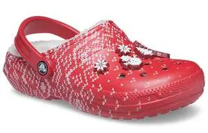 CROCS Classic Lined Clogs - Red