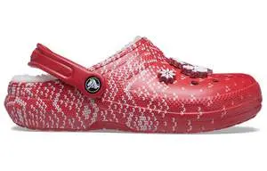 CROCS Classic Lined Clogs - Red