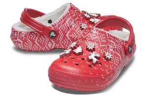 CROCS Classic Lined Clogs - Red