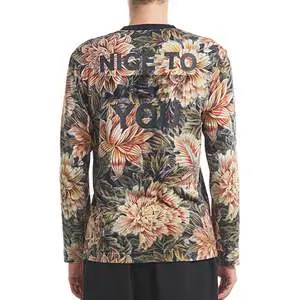 Adidas Y-3 Floral Print Long Sleeve Shirt