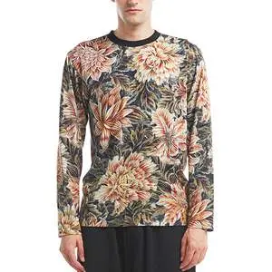 Adidas Y-3 Floral Print Long Sleeve Shirt