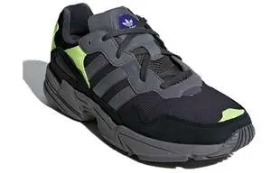Adidas Yung-96 "carbon" Casual Sneakers - Black/green