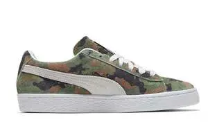 PUMA Suede Classic Ambush Dachshund Camo Low Top Sneakers - Green