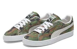 PUMA Suede Classic Ambush Dachshund Camo Low Top Sneakers - Green