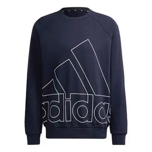 Adidas Big Lo Sweatshirt With Logo Printing - Navy
