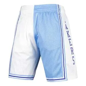 Mitchell & Ness X Nba Split Swingman Shorts 'los Angeles Lakers 1996 - Blue/white