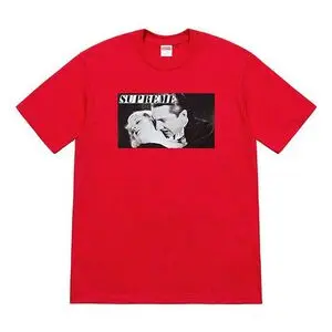 Supreme Ss19 Bela Lugosi Tee Vampire Printing Short Sleeve - Red