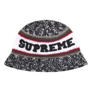 Supreme Ss26 Knit Logo Crusher - Black