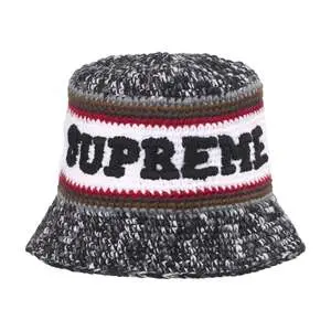 Supreme Ss26 Knit Logo Crusher - Black