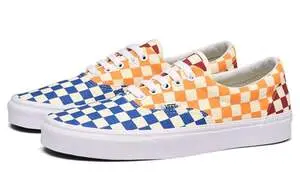 VANS Era Checkerboard "color Block" Sneaker - Blue/orange/red