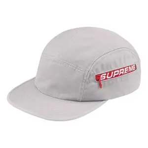 Supreme Ss26 Side Zip Camp Cap - Grey