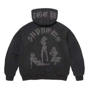 Supreme X The Great China Wall Hooded Work Jacket - Black