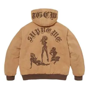 Supreme X The Great China Wall Hooded Work Jacket - Tan