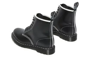 Dr. Martens 1460 Contrast Stitch Leather Boots - Black