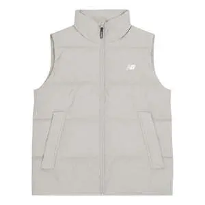 NEW BALANCE Padded Zip-up Vest - Grey/white