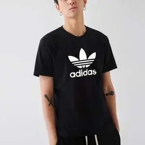 Adidas Original Trefoil Tee White - Black