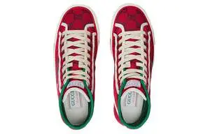 Gucci Tennis 1977 High Top Sneakers - Red