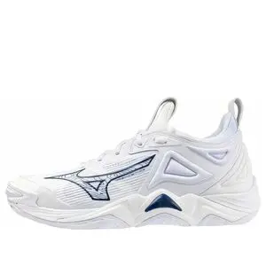 Mizuno Wave Momentum 3 Athletic Sneakers - White/navy