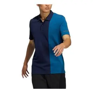 Adidas Casual Breathable Sports Short Sleeve Polo Shirt - Blue