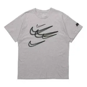 Nike Printed Short Sleeve T-shirt - Light Grey