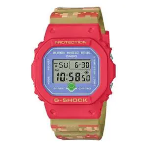 Casio CASIO G-Shock Square "Super Mario Bros." DW-5600SMB-4PR Red