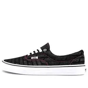 VANS Era Low Tops Casual Skateboarding Shoes Alphabet - Black
