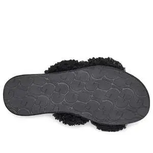 UGG Maxi Curly Scuffetta Slippers - Black