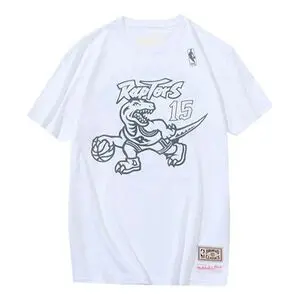 Mitchell & Ness X Nba Toronto Raptors T-shirt 'vince Carter 15 - White/black