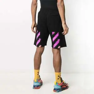 Off-White Diag Stripe Sweat Shorts