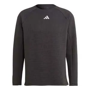 Adidas Aeroready Textured Long Sleeve T-shirt - Black