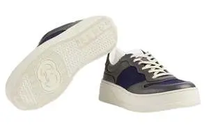 Gucci Interlocking G Lace-up Sneakers - Grey/blue