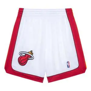 Mitchell & Ness X Nba Miami Heat 2005-06 Basketball Shorts - White/red