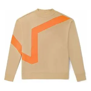 VANS Logo Printing Casual Sports Pullover - Khaki