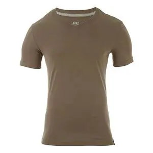 Nike V-neck Short Sleeve T-shirt - Brown