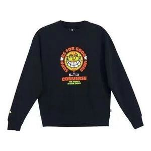 CONVERSE Graphic Pullover Crew Sweatshirt - Black