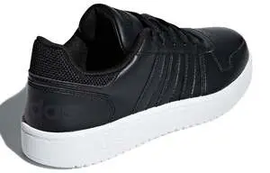 Adidas Hoops 2.0 Lace-up Sneakers - Black