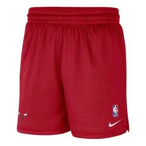Nike X Nba Chicago Bulls Basketball Shorts - Red/multi-color