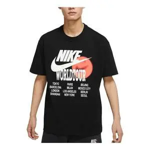 Nike Worldtour Logo T-shirts - Black