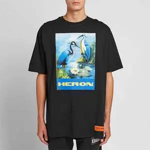 Heron Preston Heron Print Oversized T-shirt /blue/multi
