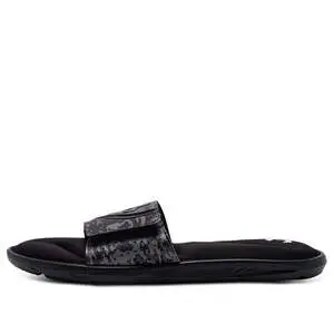 Under Armour Ignite 6 Graphic Strap Slides - Black/gray