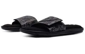 Under Armour Ignite 6 Graphic Strap Slides - Black/gray