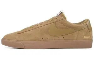 Nike Supreme X Blazer Low Gt 'golden Beige - Creamyellow/creamyellow/brown