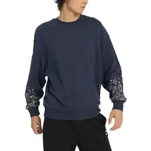 PUMA Paisley Graphic Crewneck Sweatshirt - Blue/white